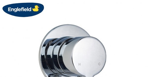 Englefield Studio Pin Lever Handle Polished Chrome Shower/Bath Mixers