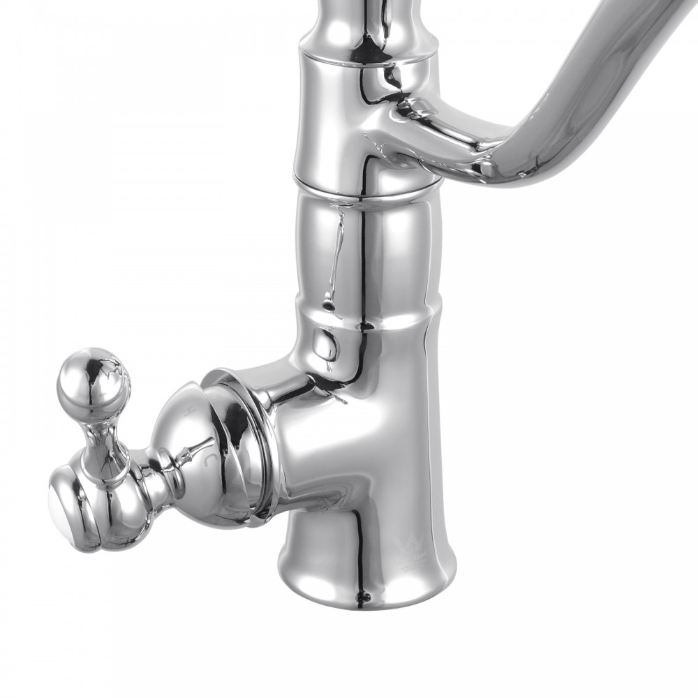 Round Chrome Swivel Kitchen Sink Mixer Tap WELS Approved