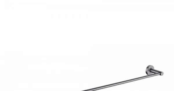 Euro Pin Lever Round Gunmetal Grey Single Towel Rack Rail 780mm