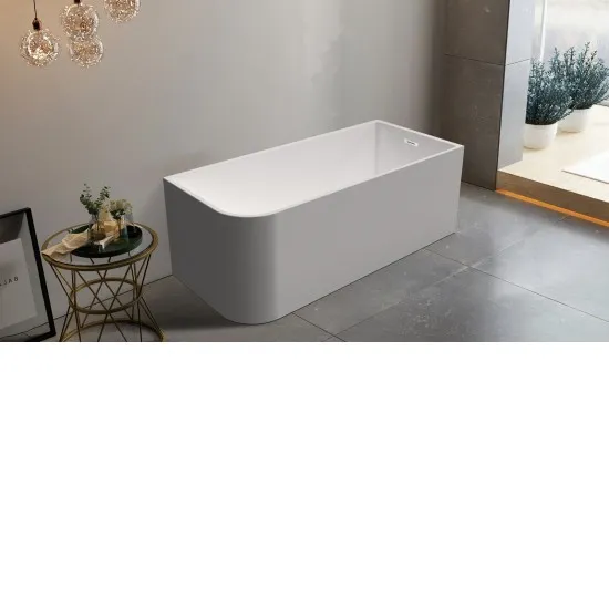 1400mm Right Corner Back to Wall Bath | Space-Saving Tub