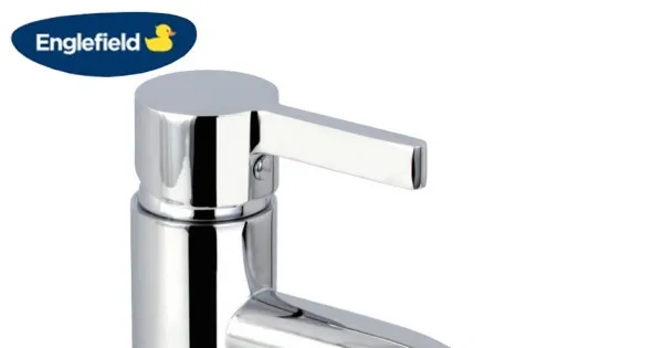 Englefield Studio Pin Gooseneck Basin Mixer Polished chrome