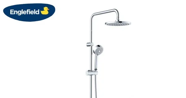 Englefield Studio Polished Chrome Dual Rain Shower