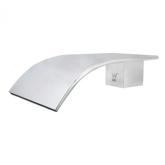 Aquatica All Pressures Saluto Shower Mixer With Waterfall Wall Spout ...