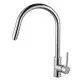 360° Swivel Pull-Out Kitchen Tap - Euro Round Chrome Finish | DR Brass