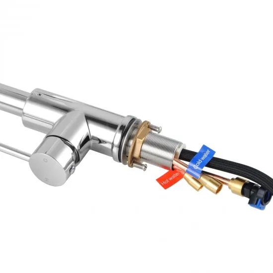 Euro Round Chrome Pull Out Shower Kitchen Sink Mixer Taps Kitchen Tapware