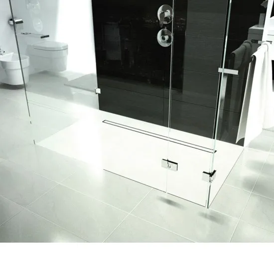 Lauxes Aluminium Slimline Tile Insert Floor Grate Drain 100mm Wide ...