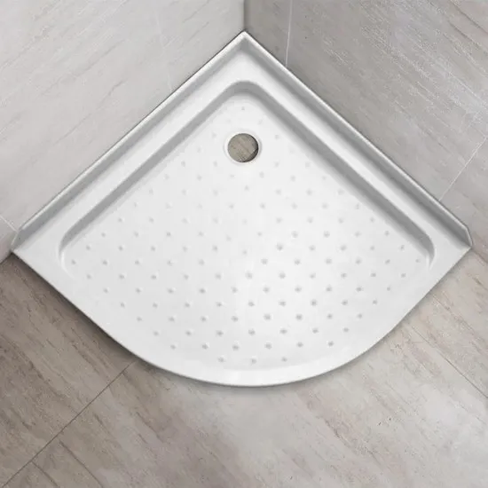 1000x1000mm Round Shower Tray Center/Corner Waste
