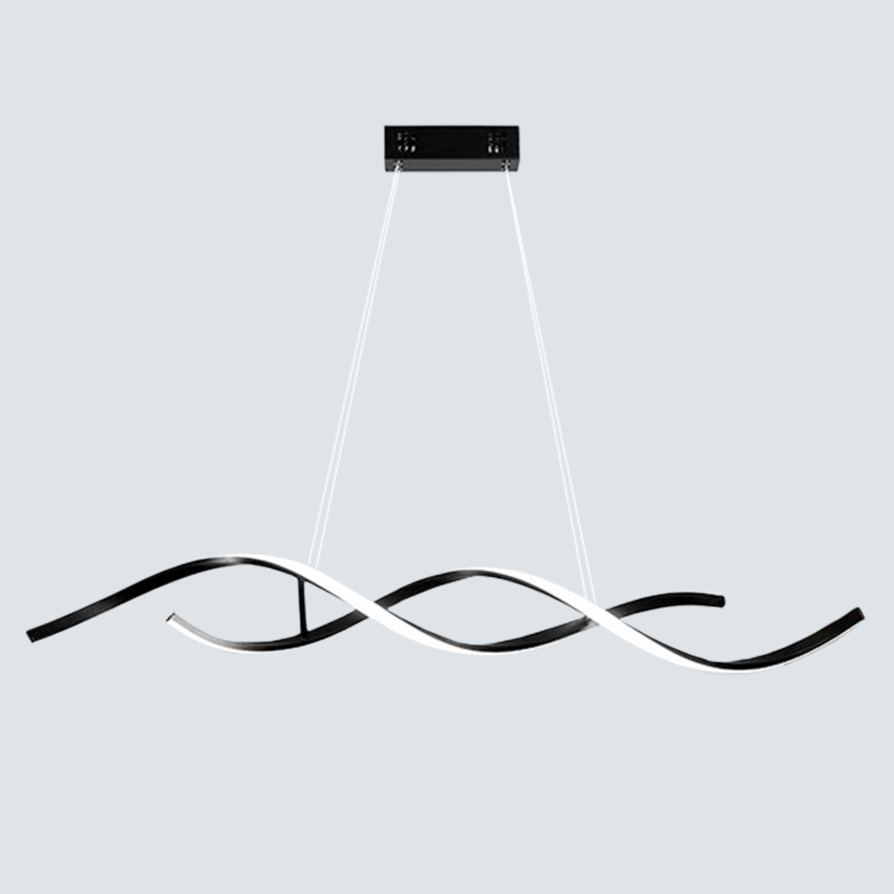 Linear DNA Black Kitchen Island Bar Light