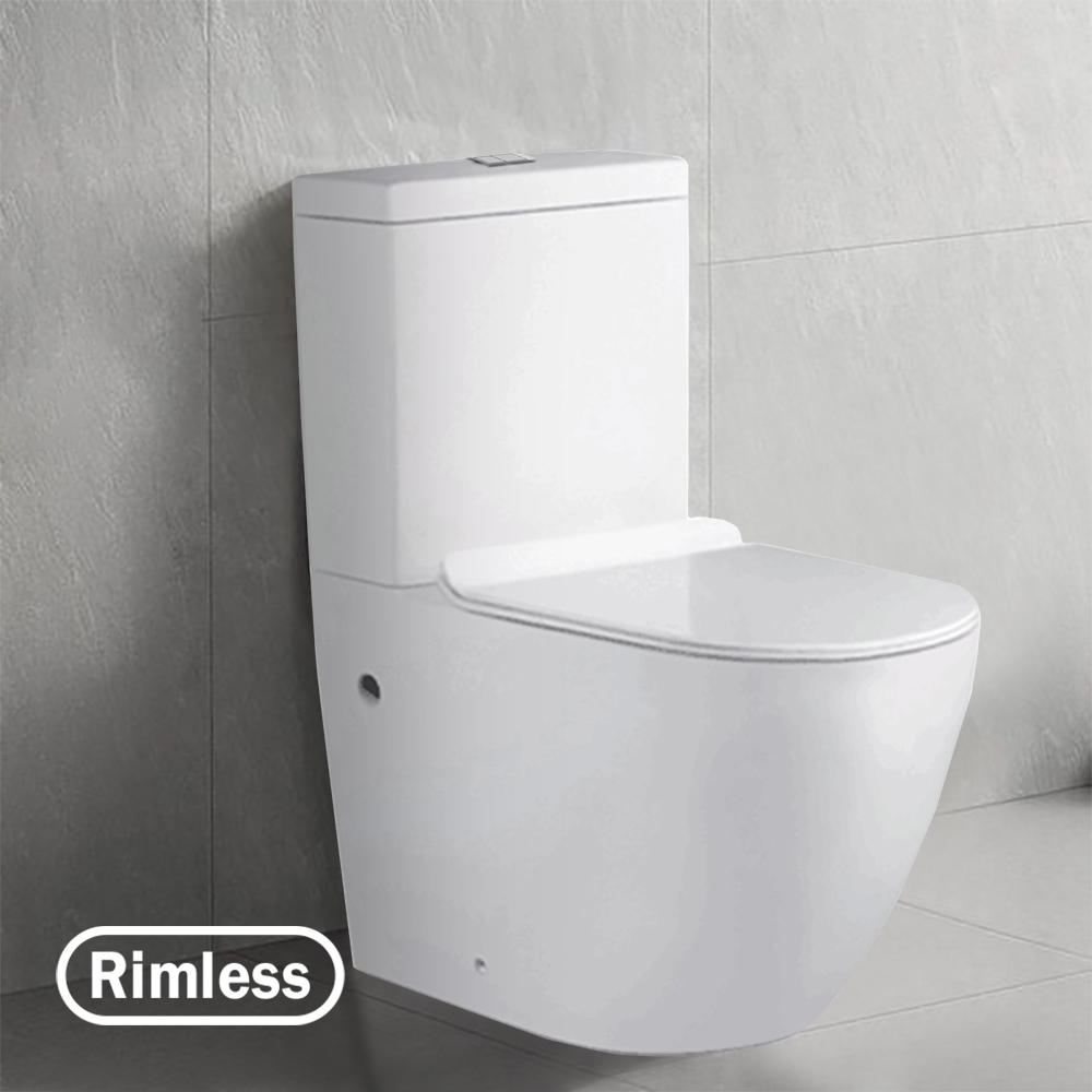 690x370x830mm Ceramic White Box Rimless & Tornado Back To Wall Toilets ...